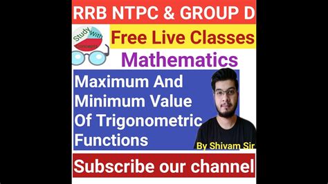 Imp Class Maximum And Minimum Value Of Trigonometric Functions Part 2 Youtube