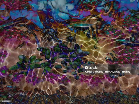 바다 밑의 노란 산호 물고기 그룹을 텍스처 배경에 사용하는 데 초점을 맞 춥니 다 바다 아래 노란 산호 물고기의 그룹 다양한 열대 물고기가 산호초 사이에서 수영합니다