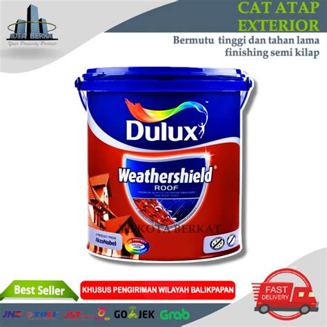 Jual Dulux Weathershield Roof Cat Dulux Untuk Atap 2 5l Shopee Indonesia