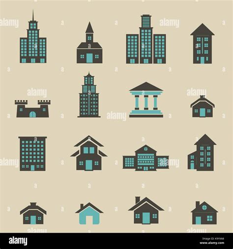 Building Vector Set Stock Vector Image And Art Alamy