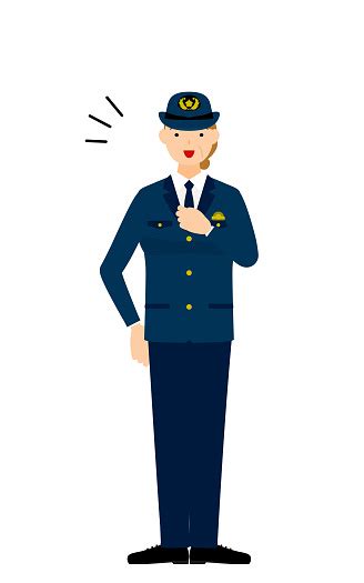 여자 경찰관 포즈를 취하고 가슴을 박수 가슴 두드리기에 대한 스톡 벡터 아트 및 기타 이미지 가슴 두드리기 감시 경찰