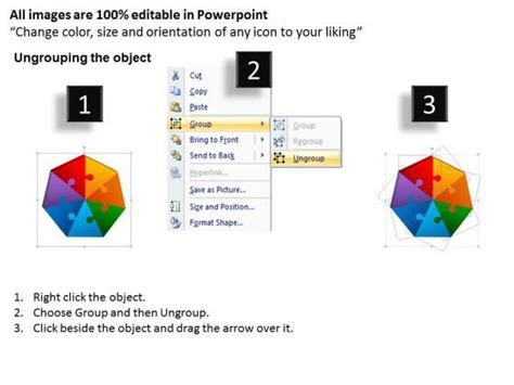 PowerPoint Design Heptagon Puzzle Business Ppt Template