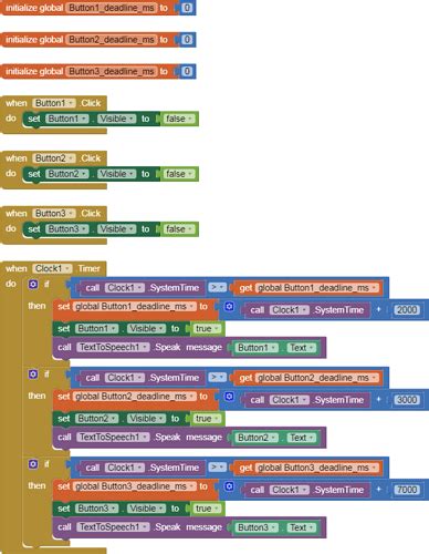 Timed Sequence To Set A Variable Mit App Inventor Help Mit App Inventor Community
