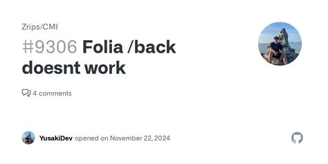 Folia Back Doesnt Work · Issue 9306 · Zripscmi · Github