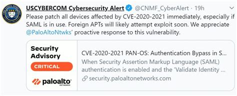 Palo Alto Networks Pan Osauthentication Bypass In Saml Authentication