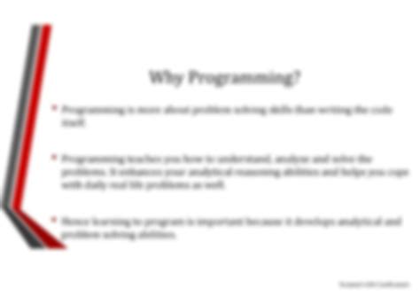 Solution Importance Of Programming Computer Programming Language With