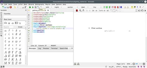 Getting Started TeXstudio Documentation