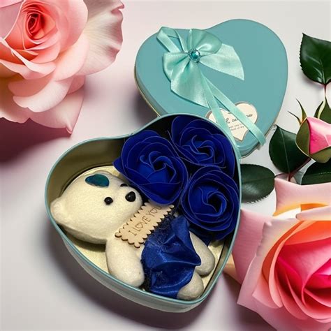 Купить Мыльные розы и мишка женский набор в Алматы Магазин на Kaspi Kz