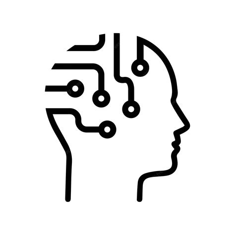 Premium Vector Human Brain Artificial Intelligence Isolated Vector Icon