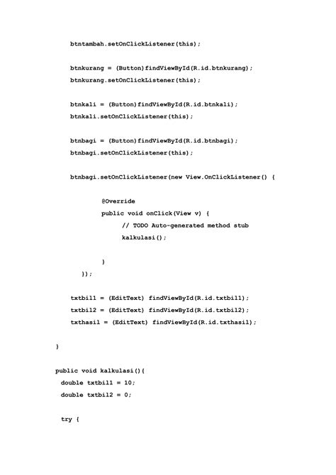 Pemrograman Mobile Try Catch Pdf
