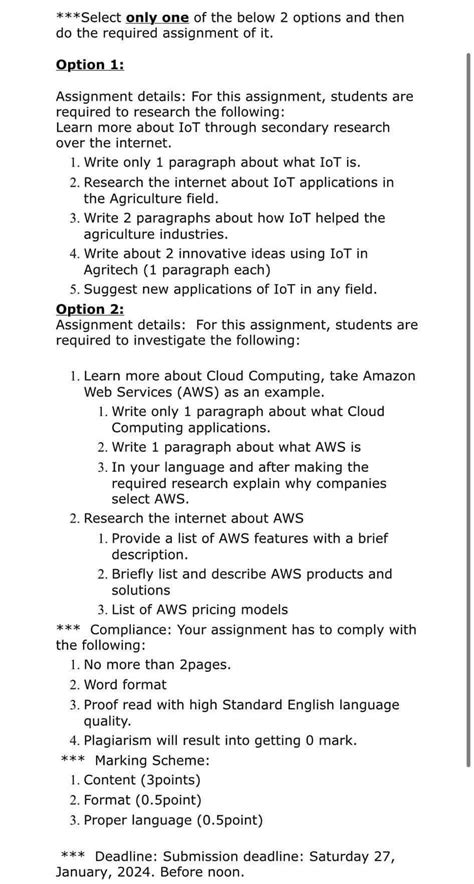 Solved ﻿select Only One Of The Below 2 ﻿options And