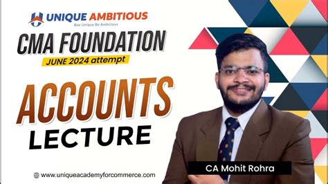 Cma Foundation Consignment Accounting Part 2 L39 June24 Ca Mohit Rohra Youtube