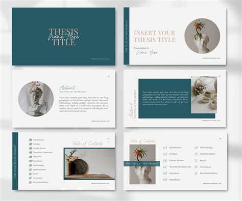 Canva Slide Deck Template Minimal Canva Template Presentation Thesis Defense Simple Editable