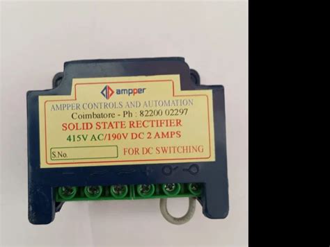 Solid State Rectifier Solid State Rectifier 415v Ac190v Dc