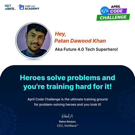 Ccbp Nextwave Ccbp4 Coding Aprilchallenge Problemsolving Responsivewebsite