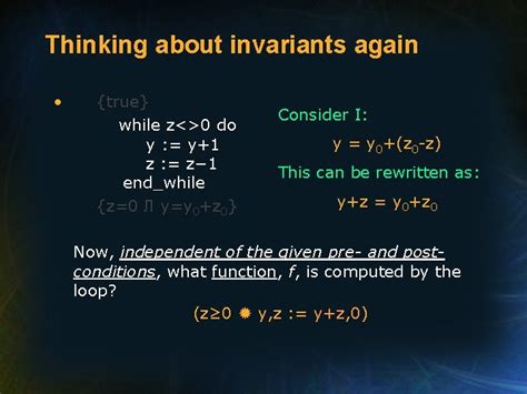 Functional Verification Iv Revisiting Loop Invariants Software Testing