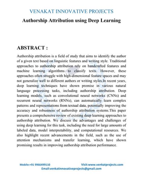 Authorship Attribution Using Deep Learningdocx