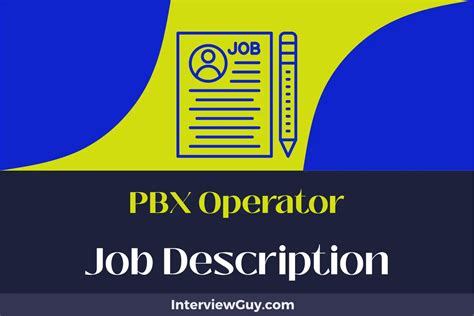 Pbx Operator Job Description Updated For 2025