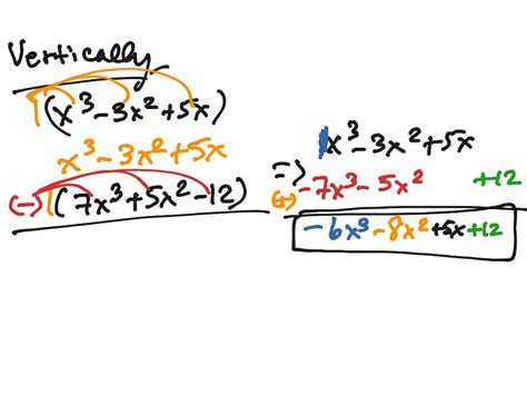 adding and subtracting polynomials math algebra polynomials trinomials adding and