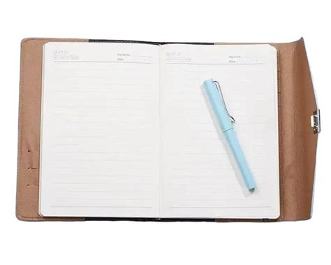 A5 Pu Password Notebook With Lock Mc