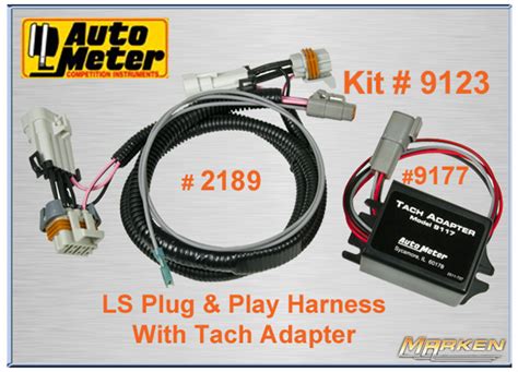 Autometer Ls Plug And Play Harness With Tach Adapter