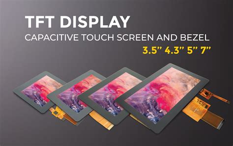 TFT Color Display With Touch Screen And Bezel