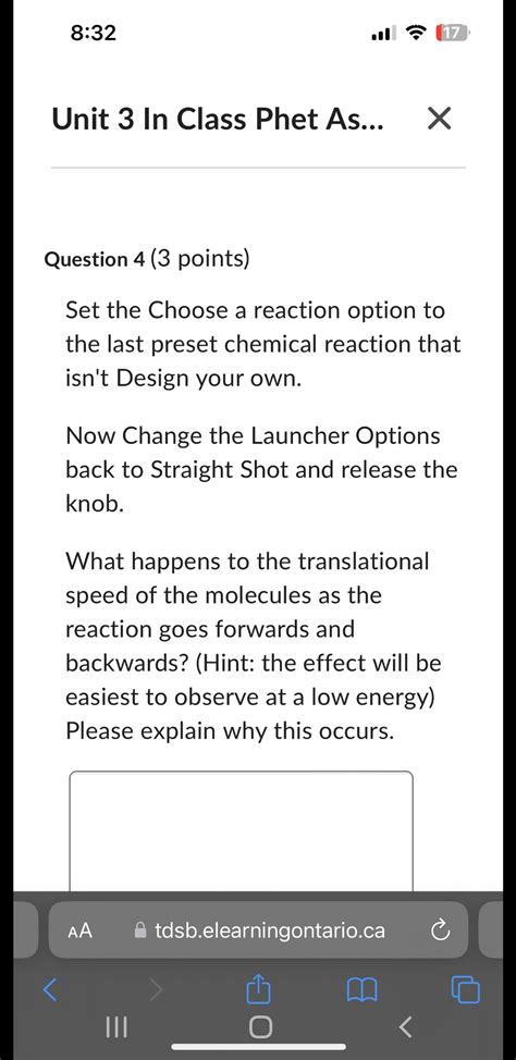 Solved Question 4 3 Points Set The Choose A Reaction