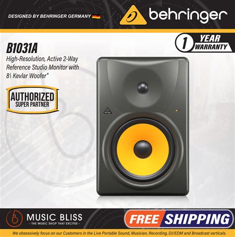 Behringer Truth B1031A 8'' Powered Studio Monitor | Music Bliss Malaysia