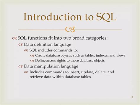 Introduction To Structured Query Language Sqlppt
