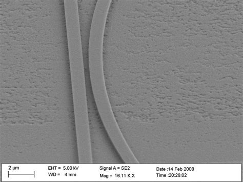 Sem Micrograph Of Coupling Section Between A Bus Waveguide And A
