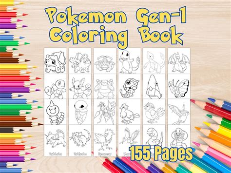 Pokemon Kanto Coloring Pages