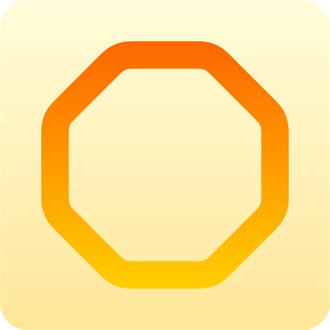 Octagon Generic Flat Gradient Icon