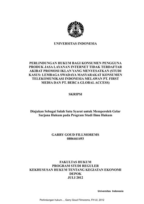 Skripsi Hukum Ui