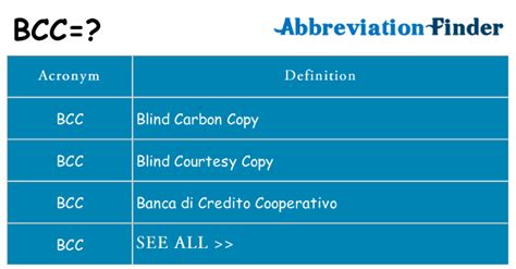 What Does Bcc Mean