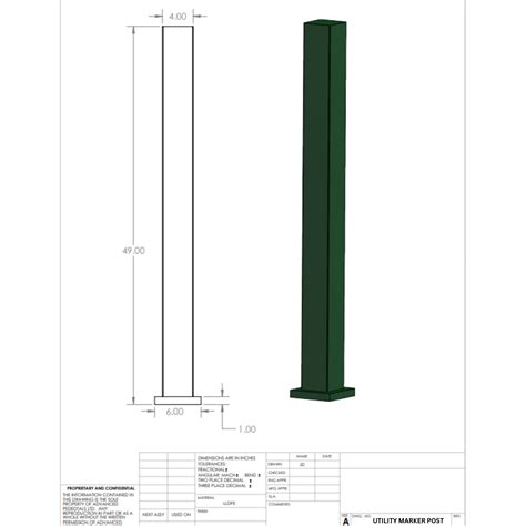 Durable Utility Marker Posts Advanced Pedestals