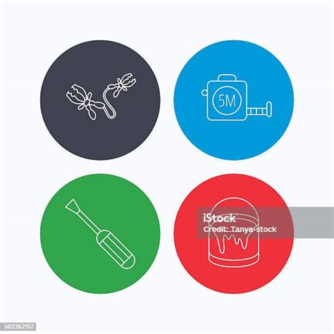 ไขควงขั้วแบตเตอรี่และไอคอนวัดเทป ภาพประกอบสต็อก ดาวน์โหลดรูปภาพตอนนี้ การซ่อมแซม กิจกรรม