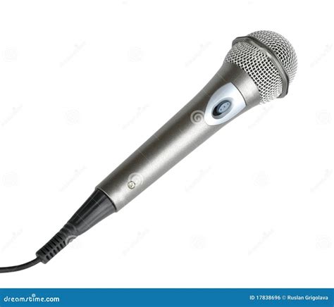 Large microphone stock photo. Image of white, cable, large - 17838696
