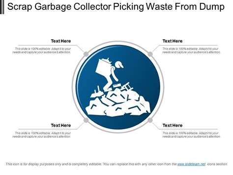 Scrap Garbage Collector Picking Waste From Dump Presentation