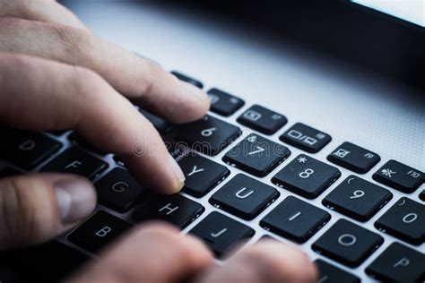 Russian Hacker Hacking The Server In The Dark Web Deep Web Close Up