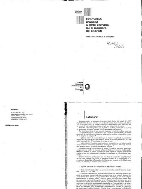 Stefania Popescu Gramatica Practica A Li Pdf
