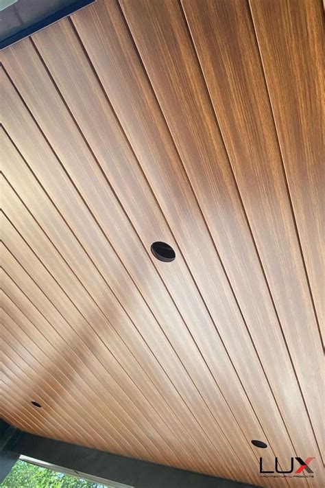 Lux Architectural Woodgrain Steel Cladding And Soffit Steel Cladding Ceiling Cladding Cladding