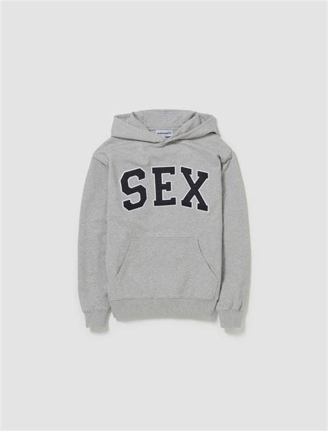 Carne Bollente Sex Hoodie In Melange Grey Ss24h0103 Voo Store