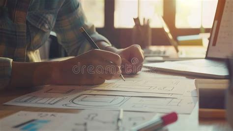 Generative Ai Website Development Uiux Front End Designer Sketching