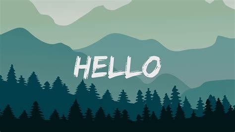 Adele Hello Lyrics YouTube
