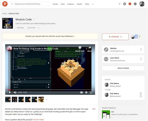 Modulo Code Featured On Product Hunt Modulo Code