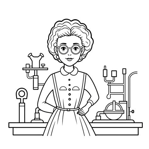 Unique Inventor Coloring Page Coloring Page