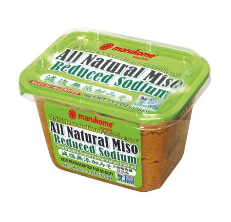 All Natural 375 G Reduced Sodium Miso Paste Marukome