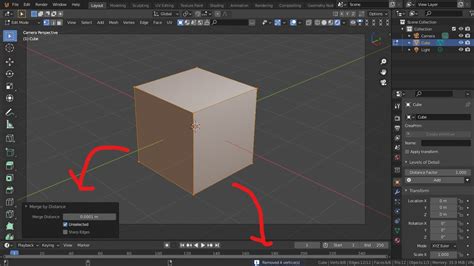 Delete Vertices That Are On Top Of Each Other Blender Stack Exchange