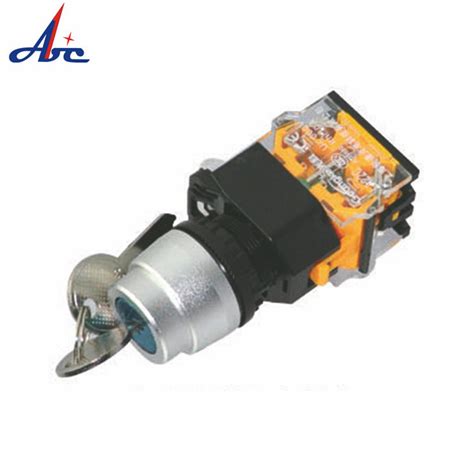 Factory Selling Two Position Self Locking Key Reset Button Switch Key Switch And Switch Push