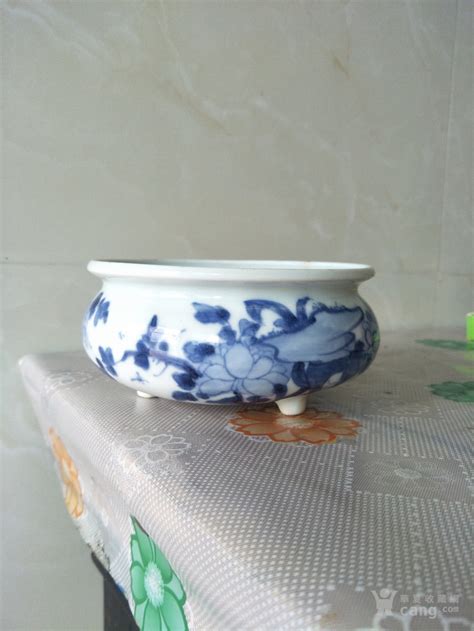 德化窑青花香炉 德化窑香炉 明代德化窑香炉 大山谷图库